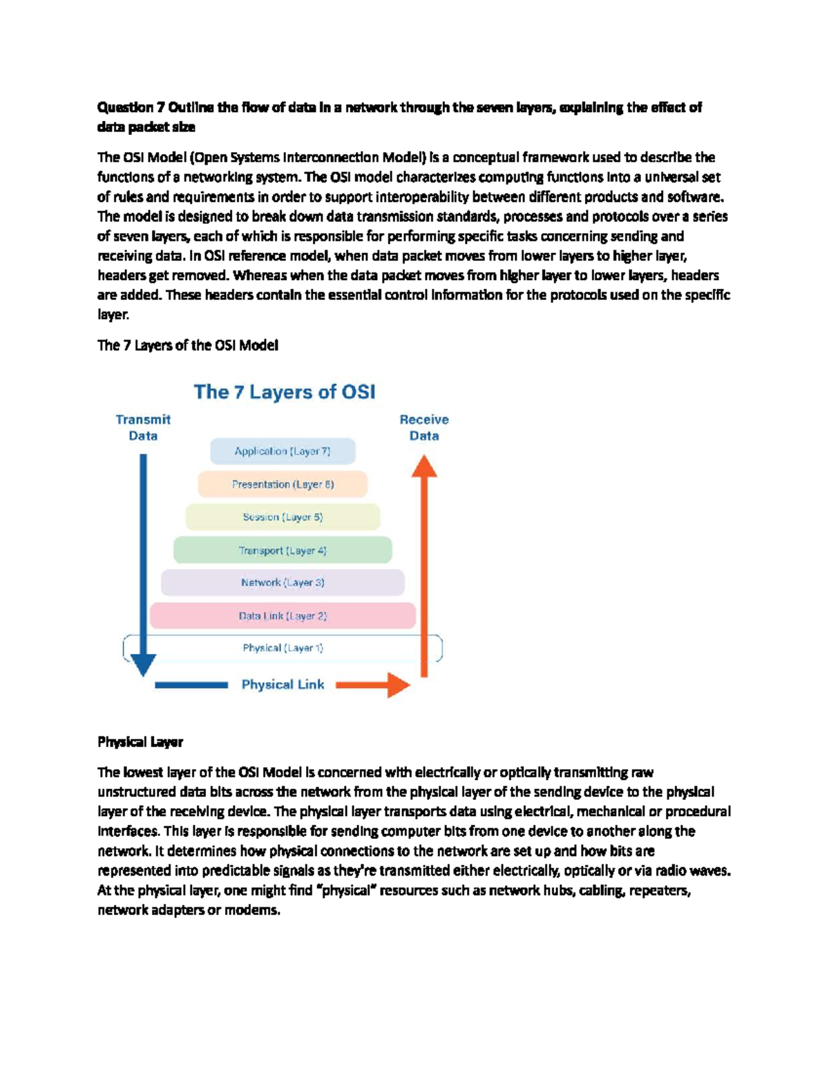 Oosi model - Network System Administration - Studocu