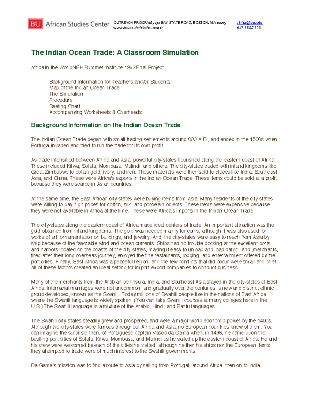 Indian-Ocean-Trade - Related interconnected concepts - OUTREACH PROGRAM ...