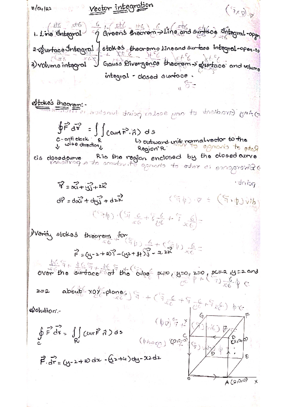 Vector Integration - Probability and Queuing Theory - Studocu