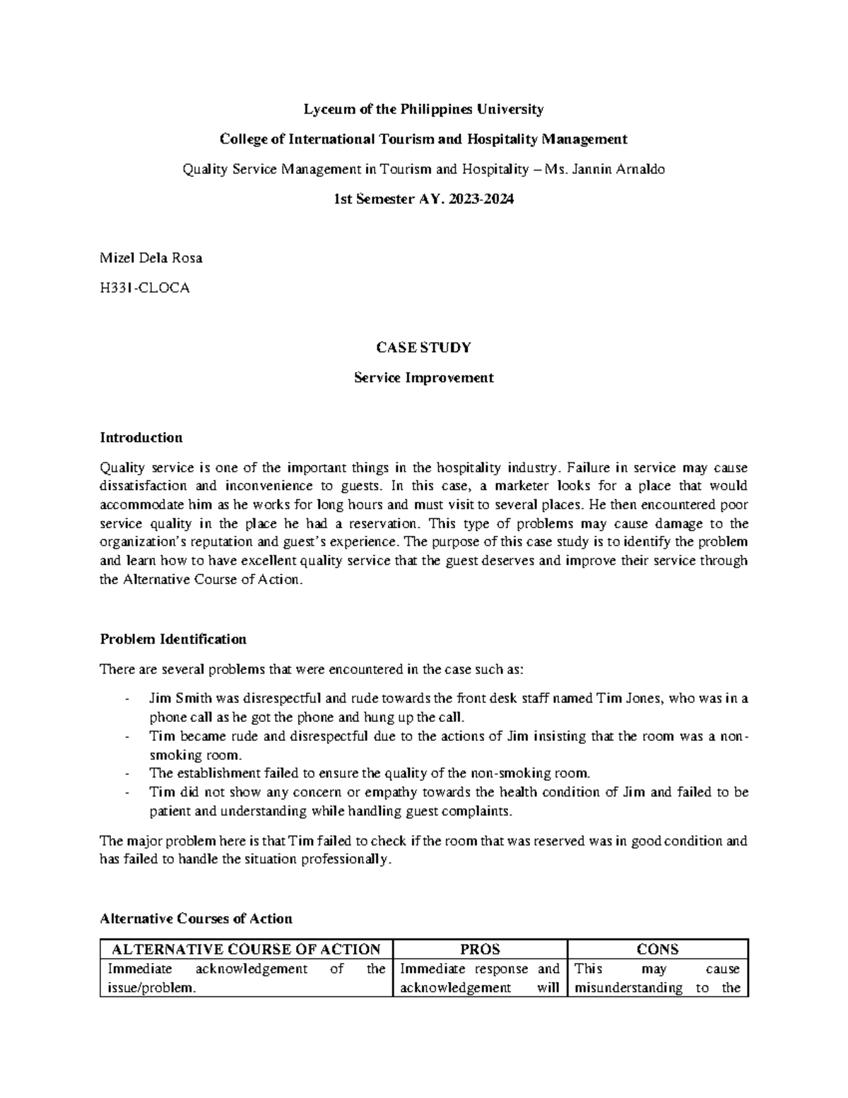 Case Study Midterms - Lyceum of the Philippines University College of ...