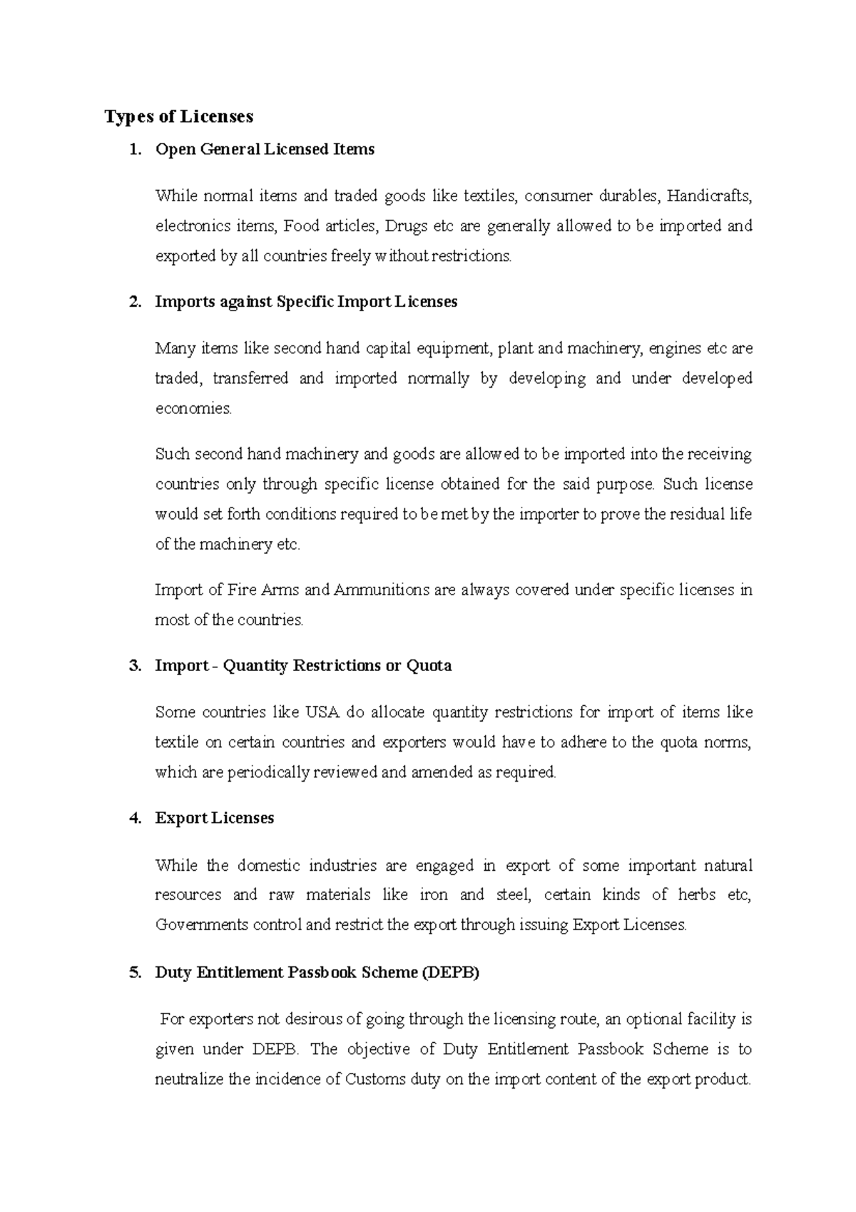 Import License - Informative and useful - Types of Licenses Open ...