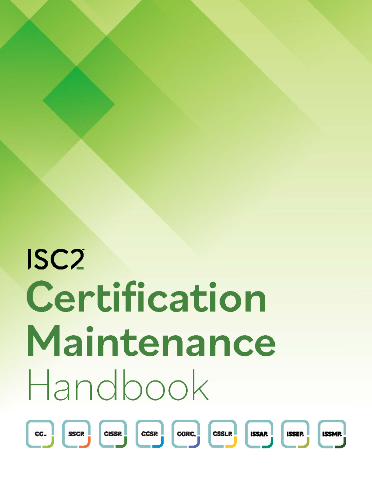 CPE-Handbook-2023 - ISC2 - Certification Maintenance Handbook Contents ...