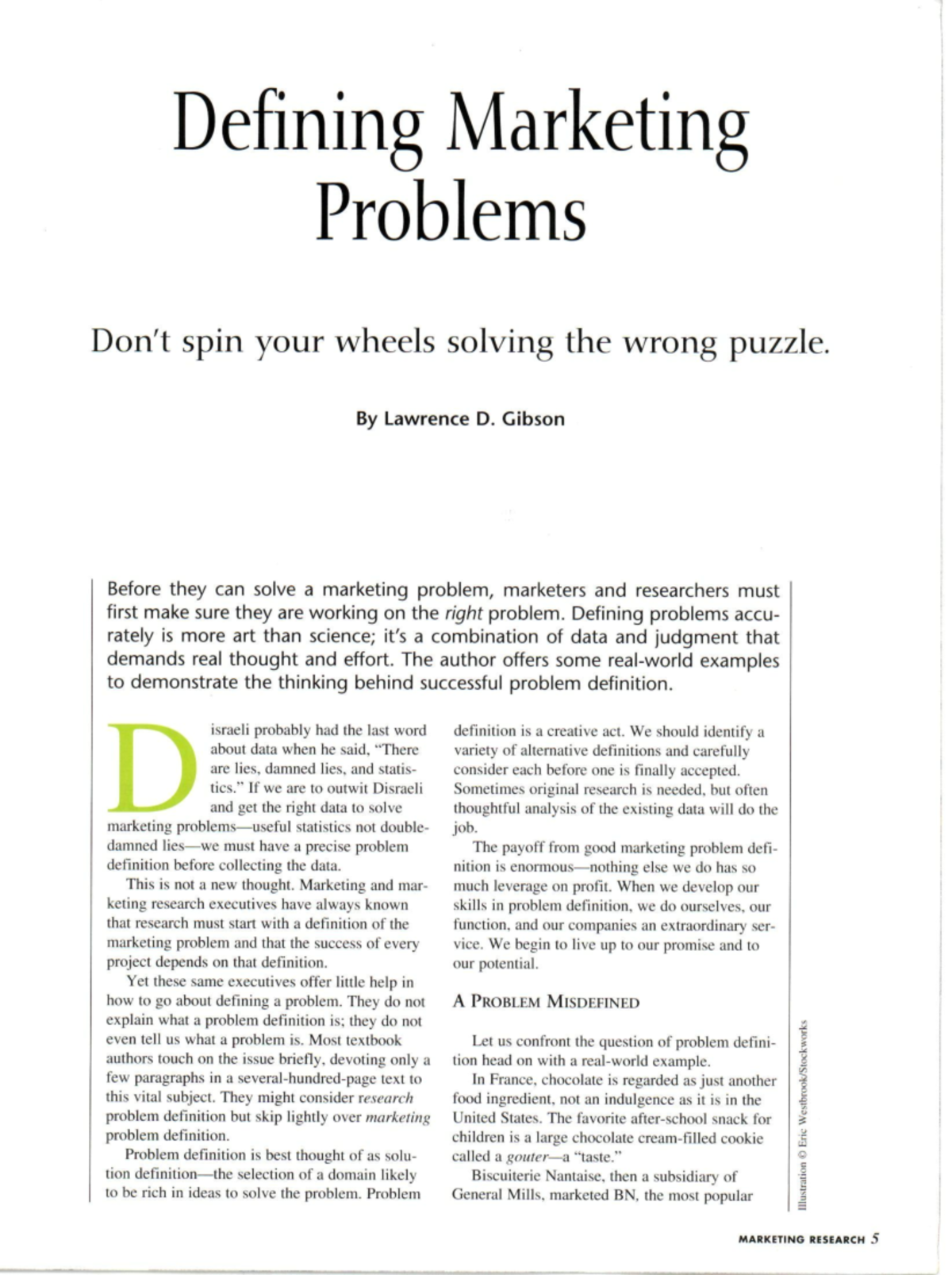 Defining Marketing Problems PDF - Defining Marketing Problems Don't spin your wheels solving the ...
