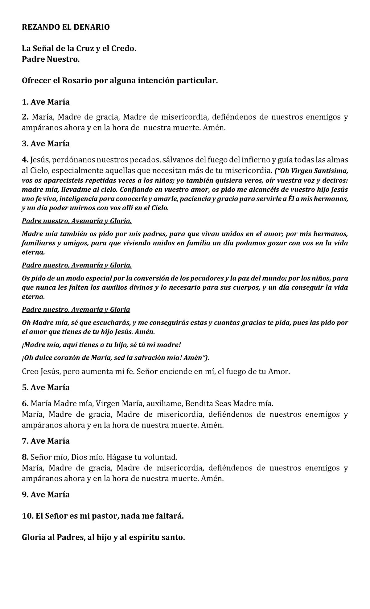 Rezando EL Denario - kihj - REZANDO EL DENARIO La Señal de la Cruz y el ...