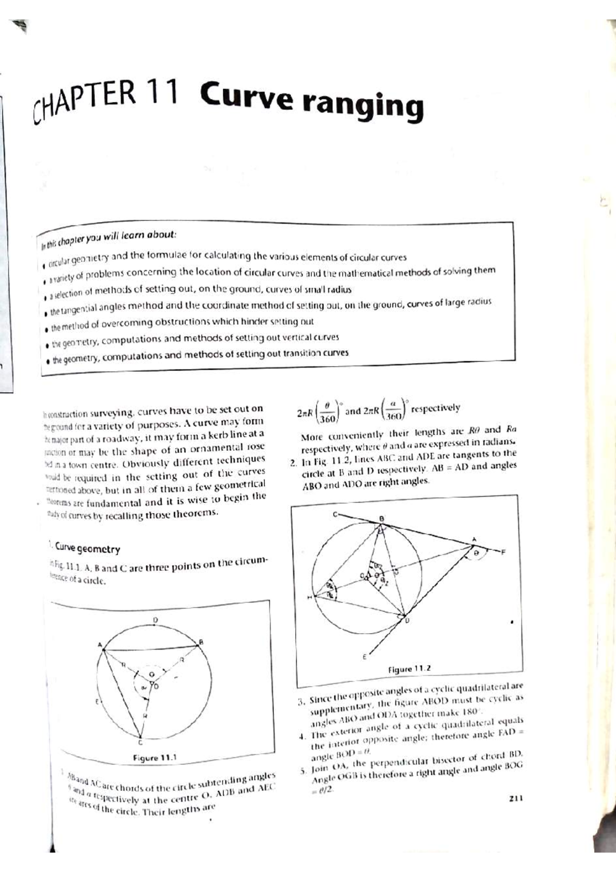 Curve ranging - Engineering - Studocu