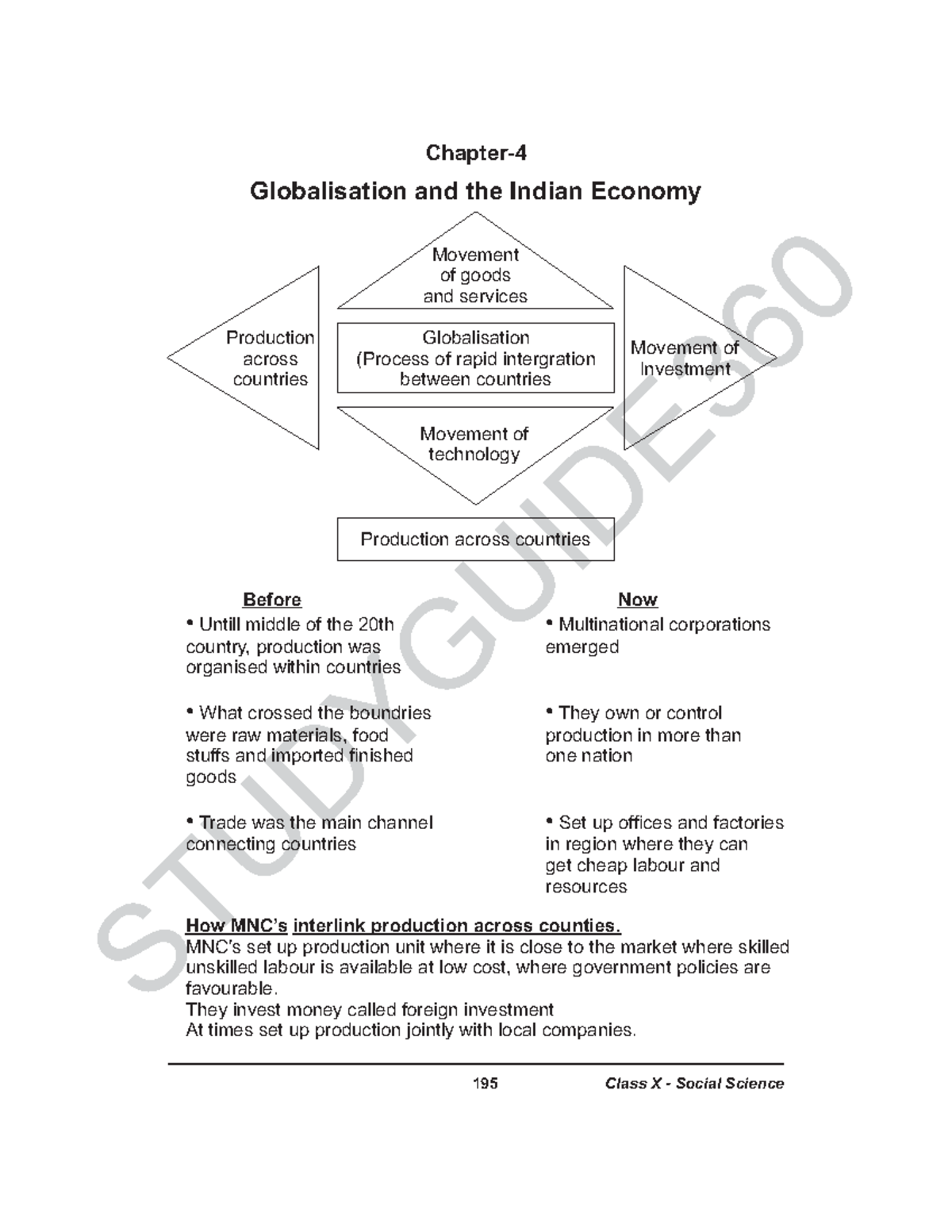 Globalisation and the Indian Economy - Chapter- Globalisation and the ...