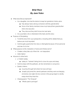 Sleeping Beauty in Chelmno Notes - Notes on