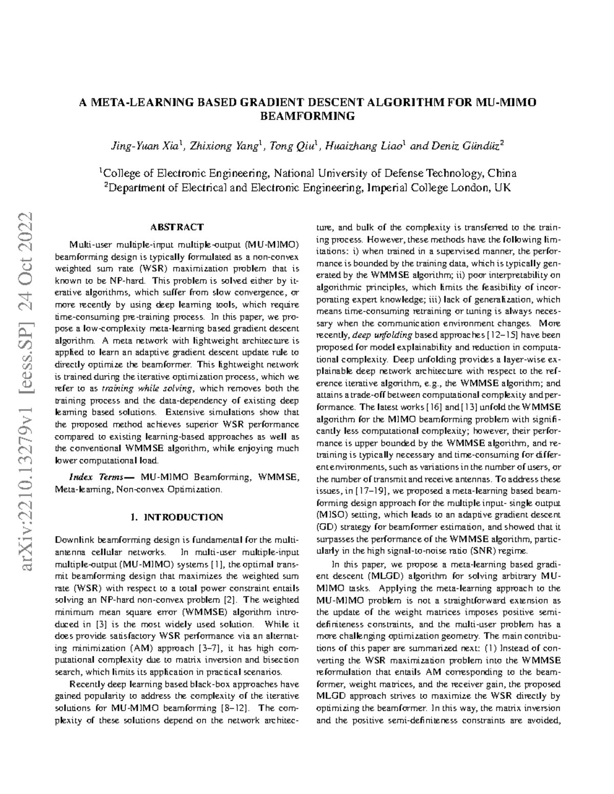2210 - regarding cordic is explained - A META-LEARNING BASED GRADIENT DESCENT ALGORITHM FOR MU ...
