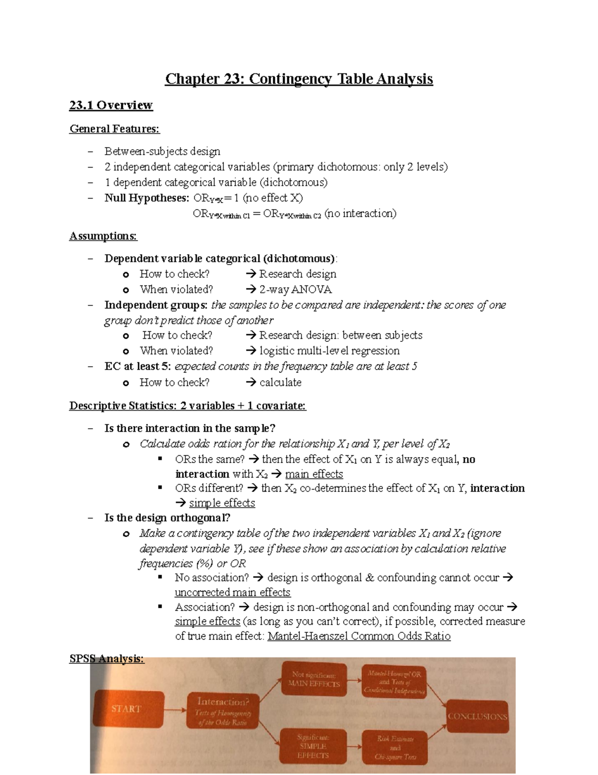 Contingency Table Analysis - Testing o Start with Crosstabulation to ...