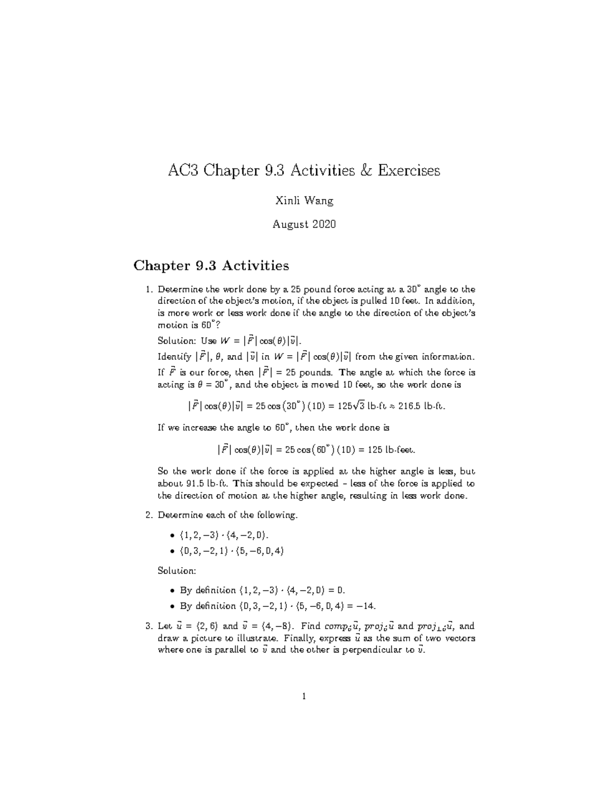AC3 Chap 9 3 - Practice problem for chapter 9.3 - AC3 Chapter 9 ...