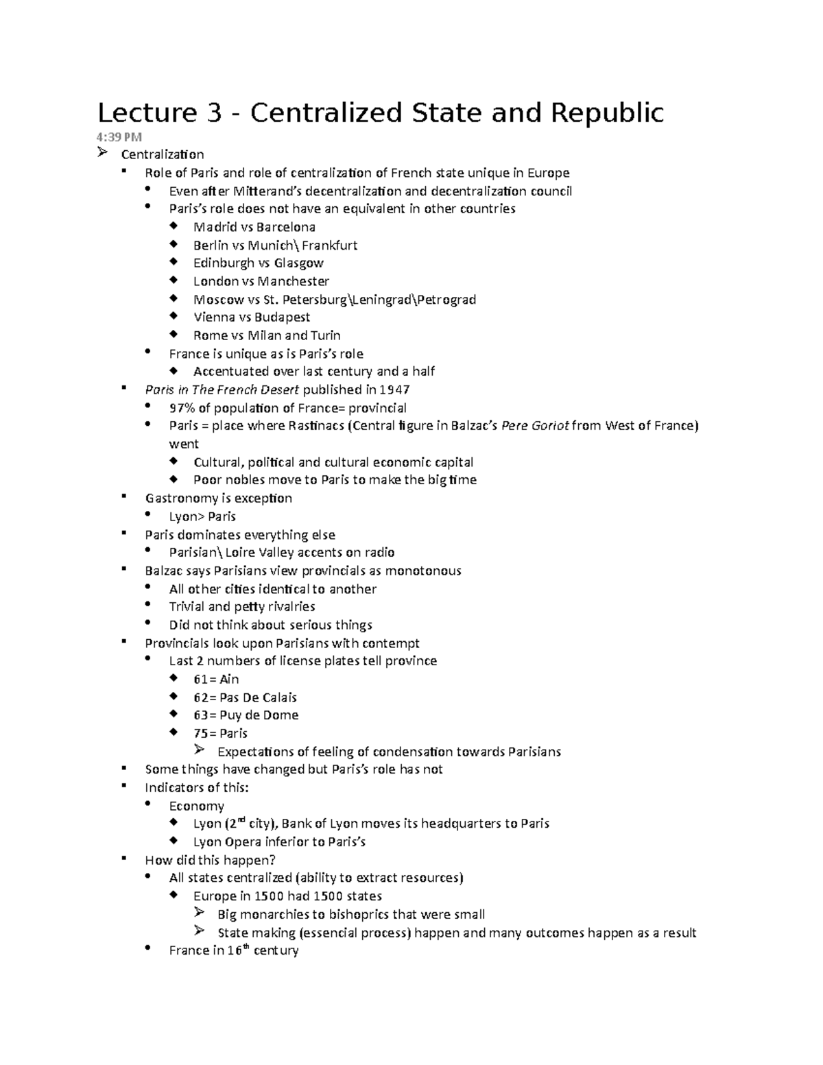 Lecture 3 - Lecture 3 - Centralized State and Republic 4:39 PM ...