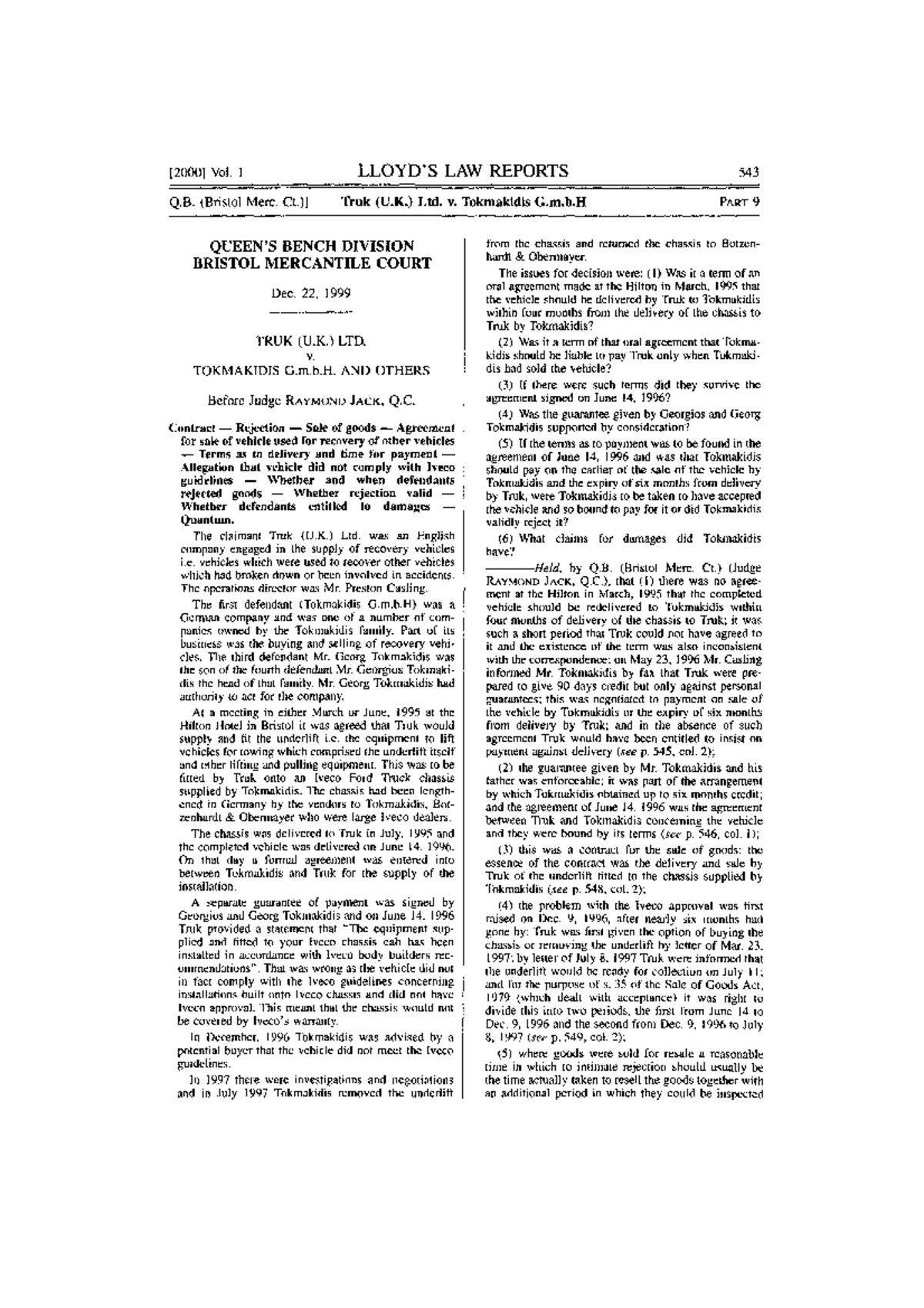 Truk v Tokmadis copy - LGBTQ case - Immovable Property - Studocu