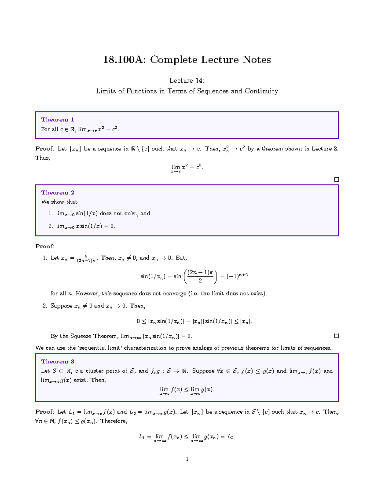 Mit18 100af20 lec14 - About real analysis in - 18: Complete Lecture ...
