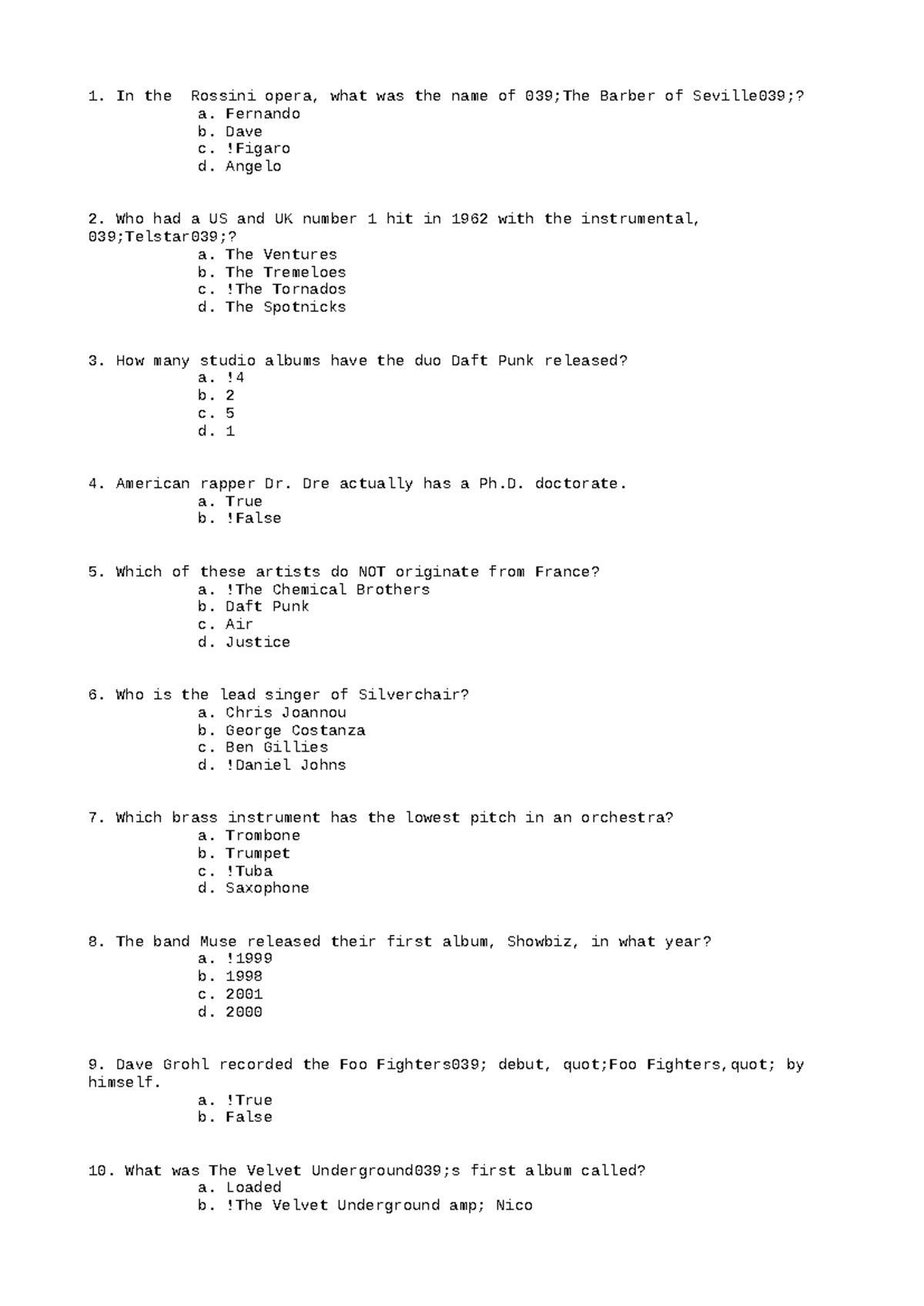 MU142 Music Education Methods Winter 2021 2 - In the Rossini opera ...