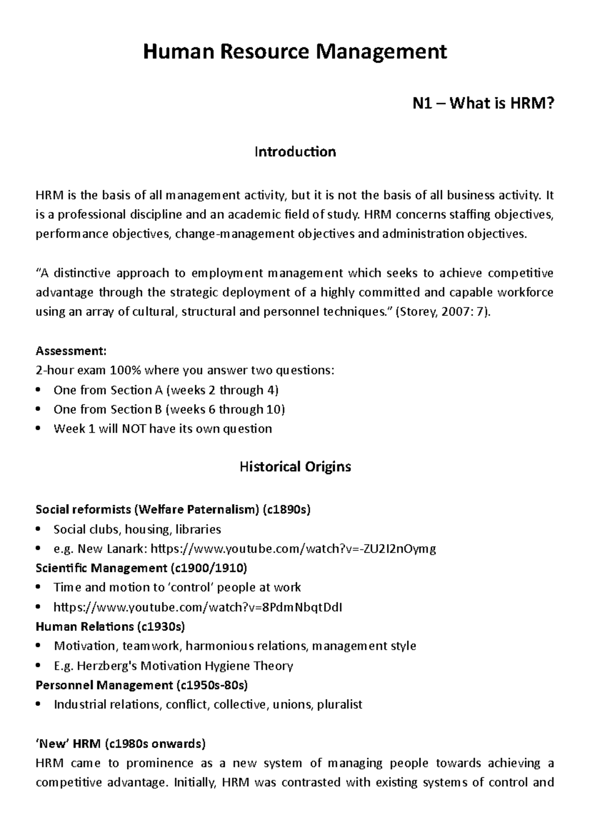 N1 - Human Resource Management - Human Resource Management N1 – What is ...