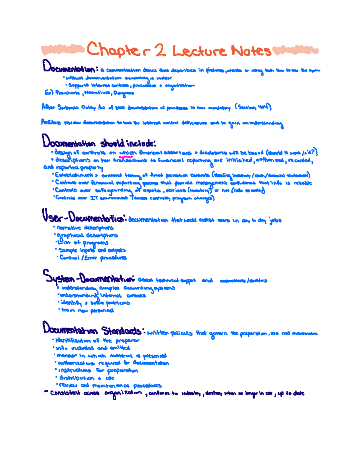 Ch 2 Lec - Chapter 2 Lecture Notes ####### Documentation - Studocu
