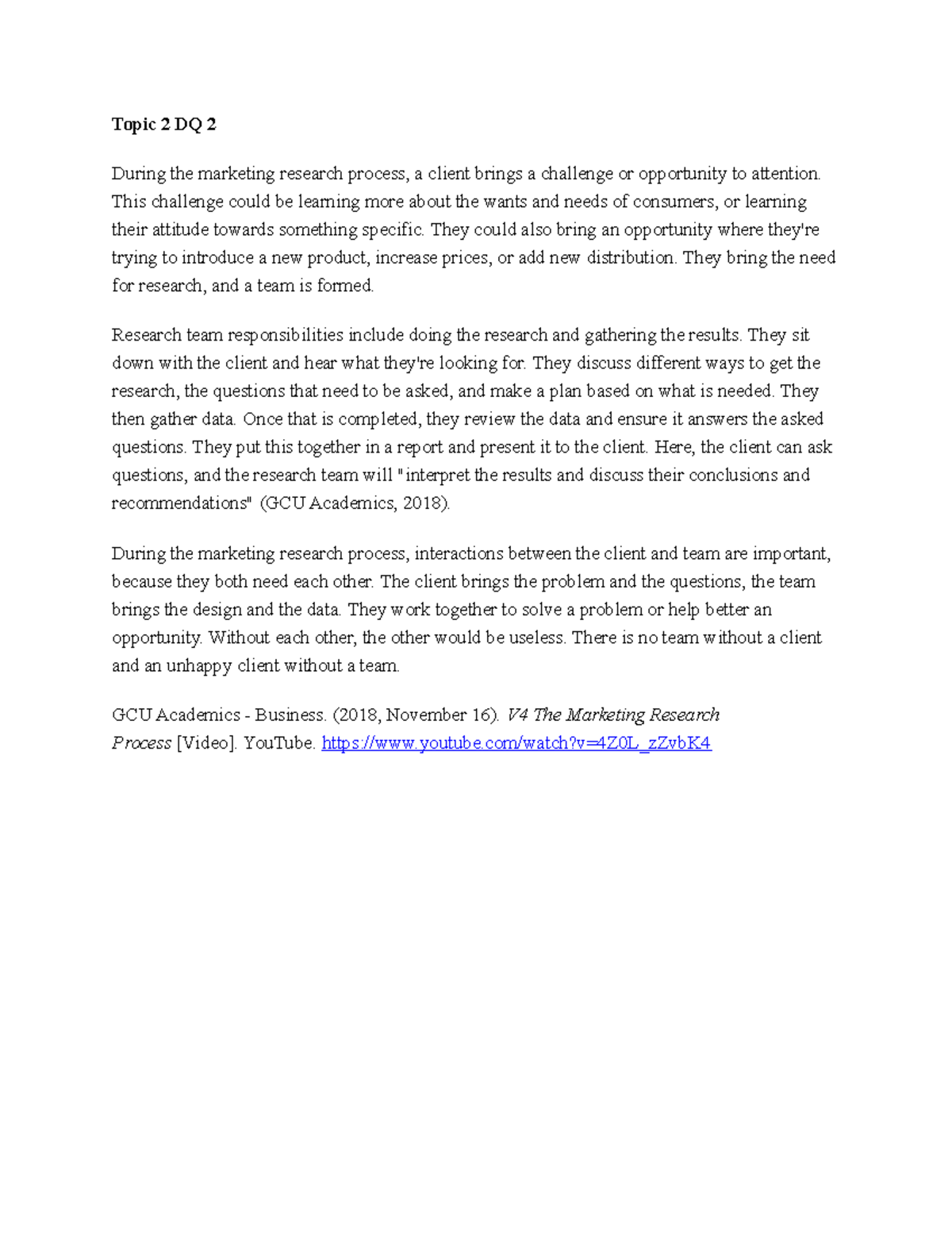 Topic 2 DQ 2 - I got 5/5 on this DQ - Topic 2 DQ 2 During the marketing ...