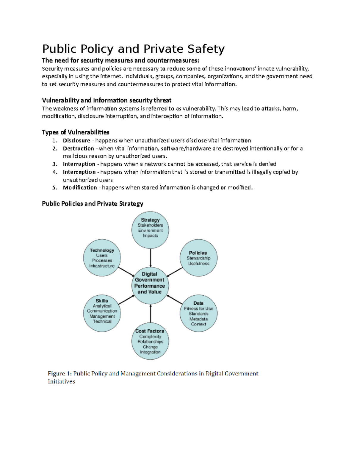 Lesson 11 Public Policy and Private Safety - Public Policy and Private ...