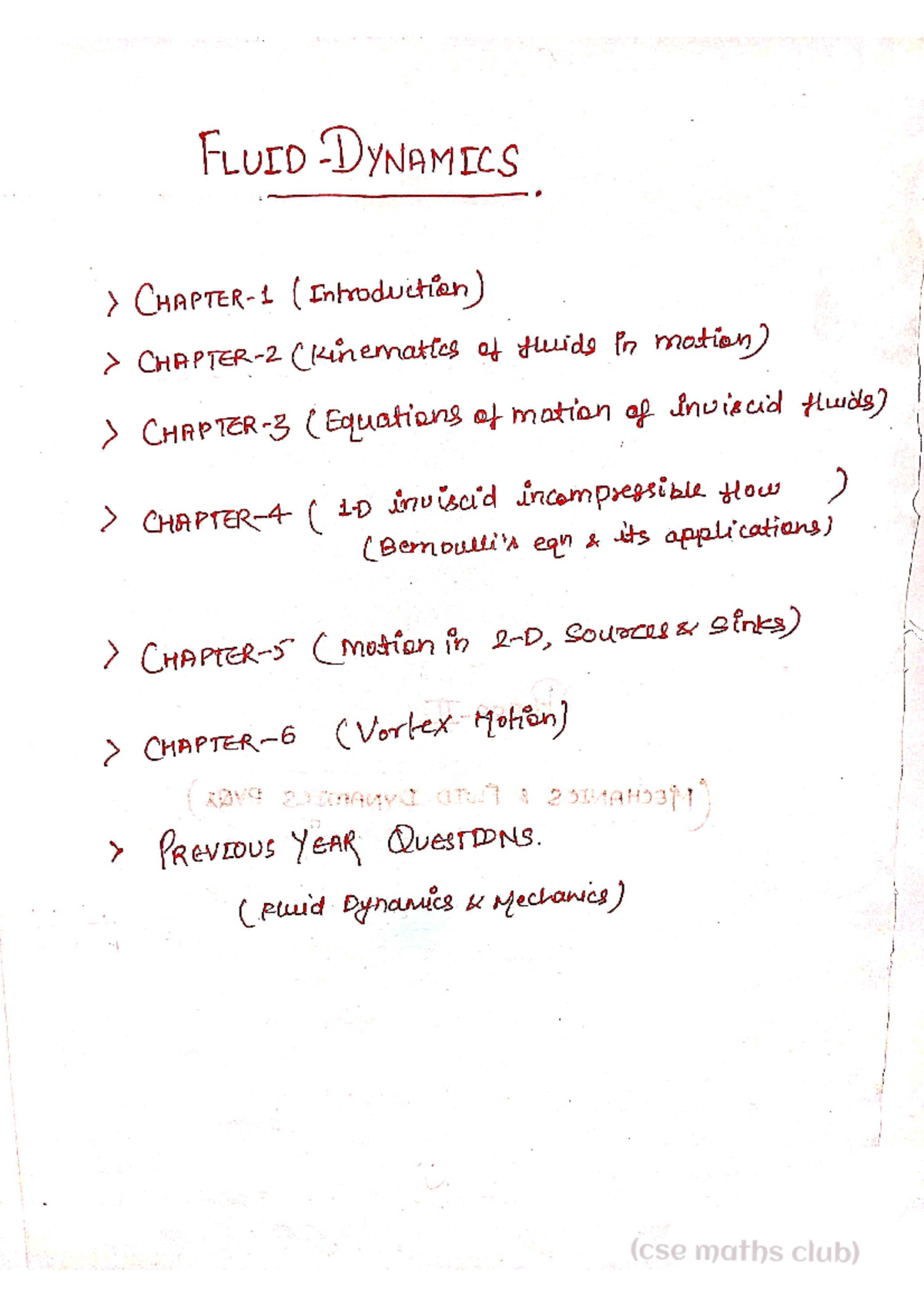 Fluid Notes - FLUID DYNAMICS (Introduction) (Kinematics of fluids in ...
