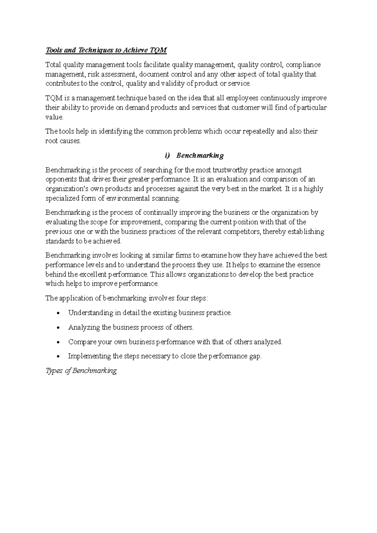 5. Tools FOR TQM - LOVE - Tools and Techniques to Achieve TQM Total ...
