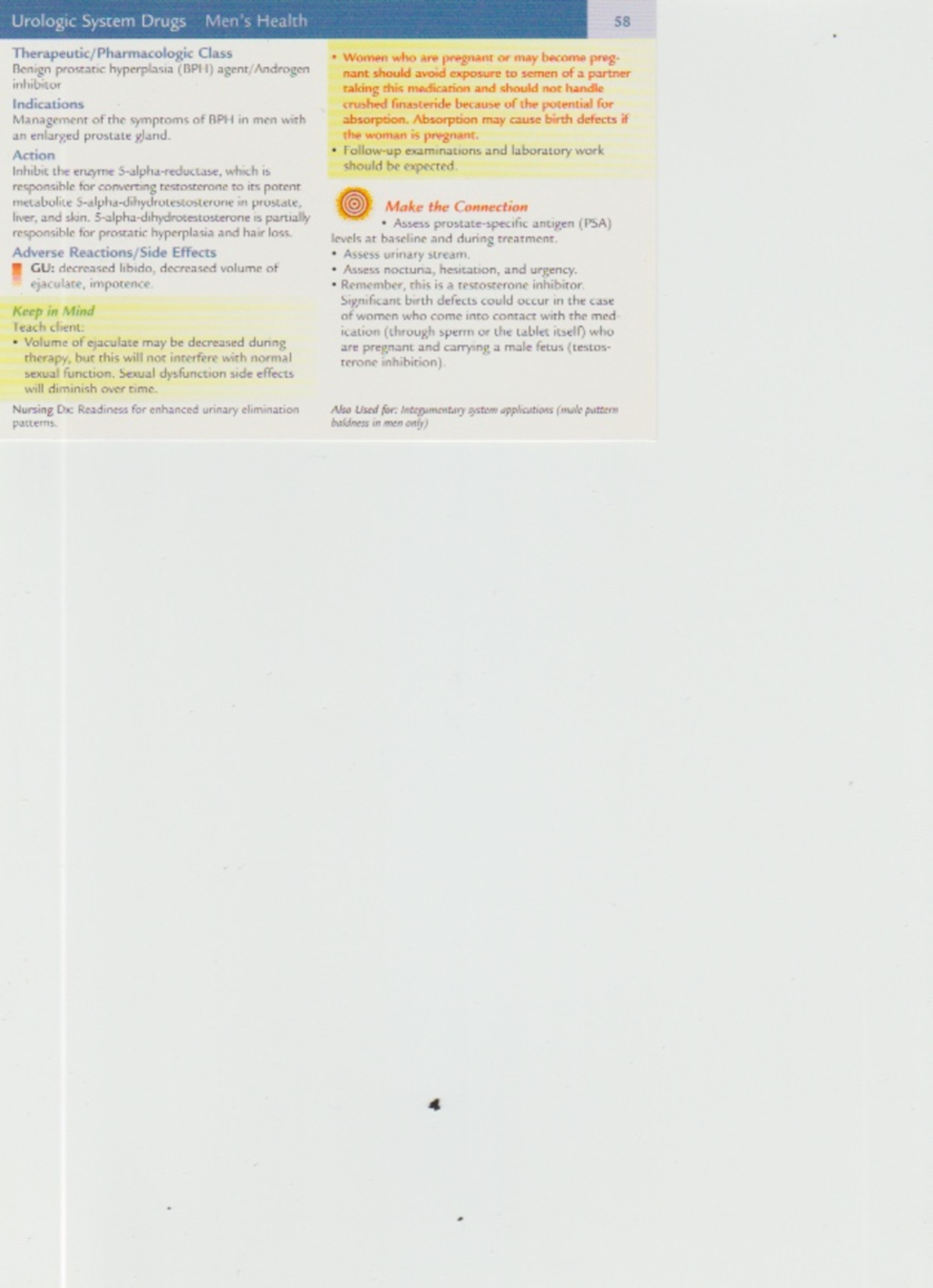 Mens Health - Urologic System Drugs - Class Renign prostane hyperplasia ...