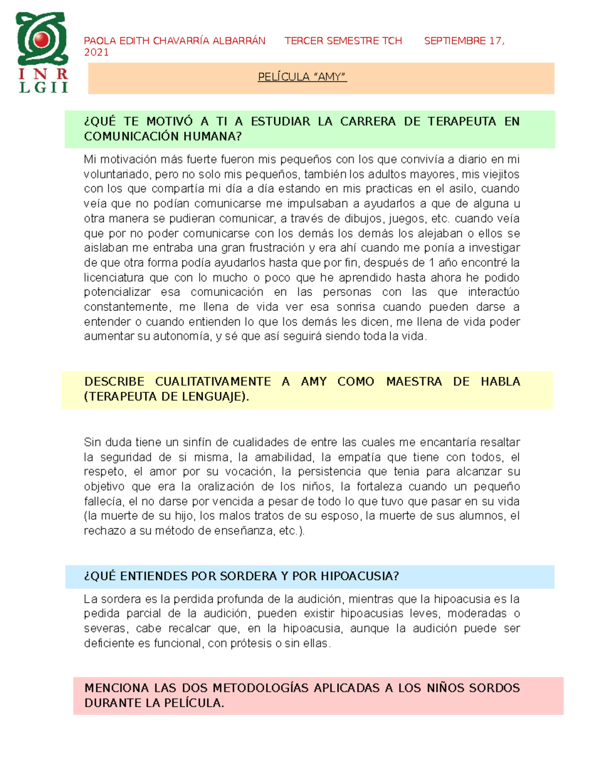 Película AMY - resumen Amy - Resúmenes de fisiología vegetal - PAOLA ...