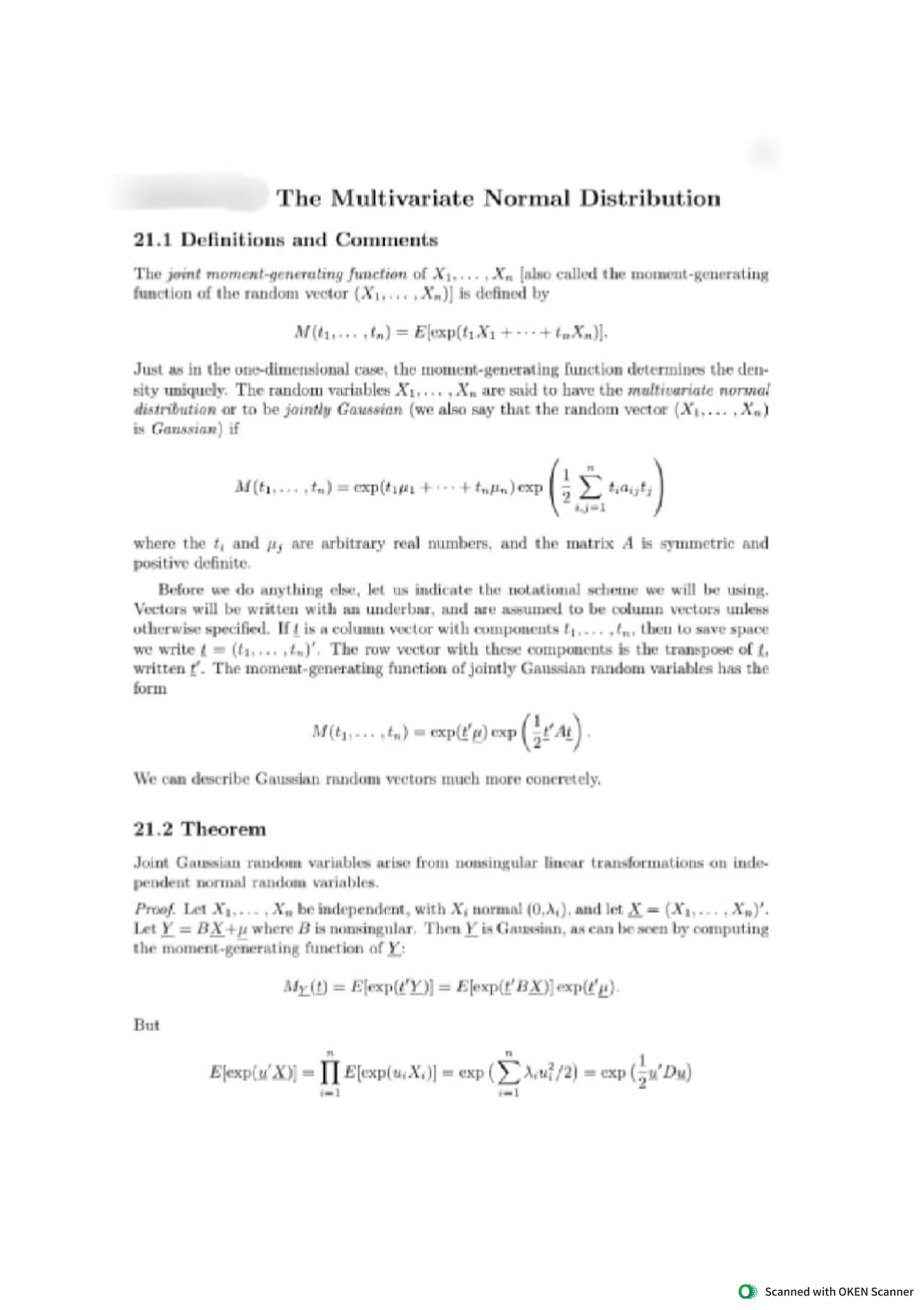 Multivariate and Bivariate Normal Distribution - Probability and ...