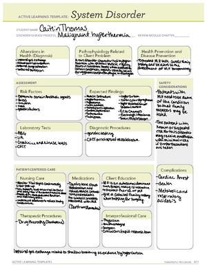 DVT concept map - complex - ACTIVE LEARNING TEMPLATES TherapeuTic ...