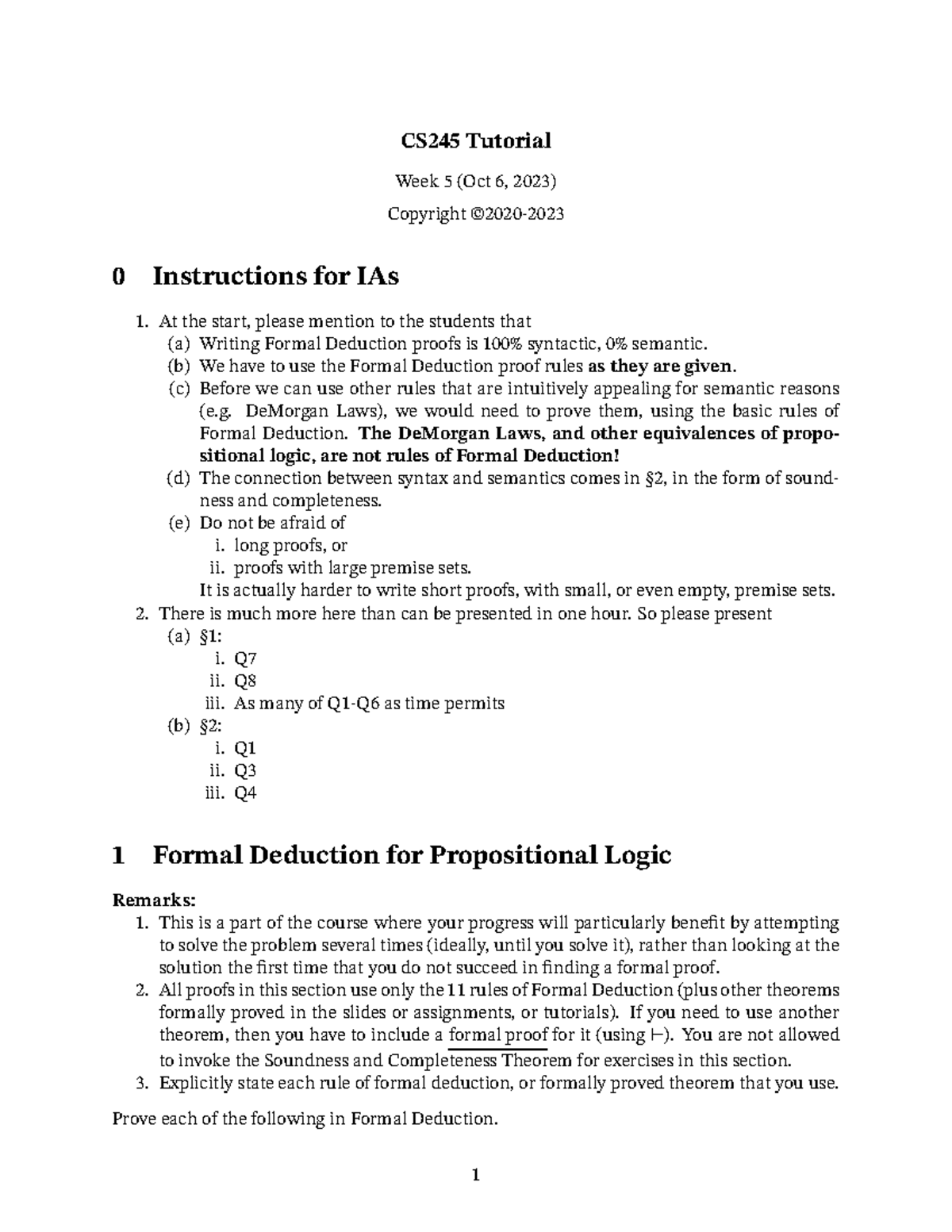 CS245 T05 IA - Well u posted at 4:30am so sat for a couple hours and typed the last 2 classes ...