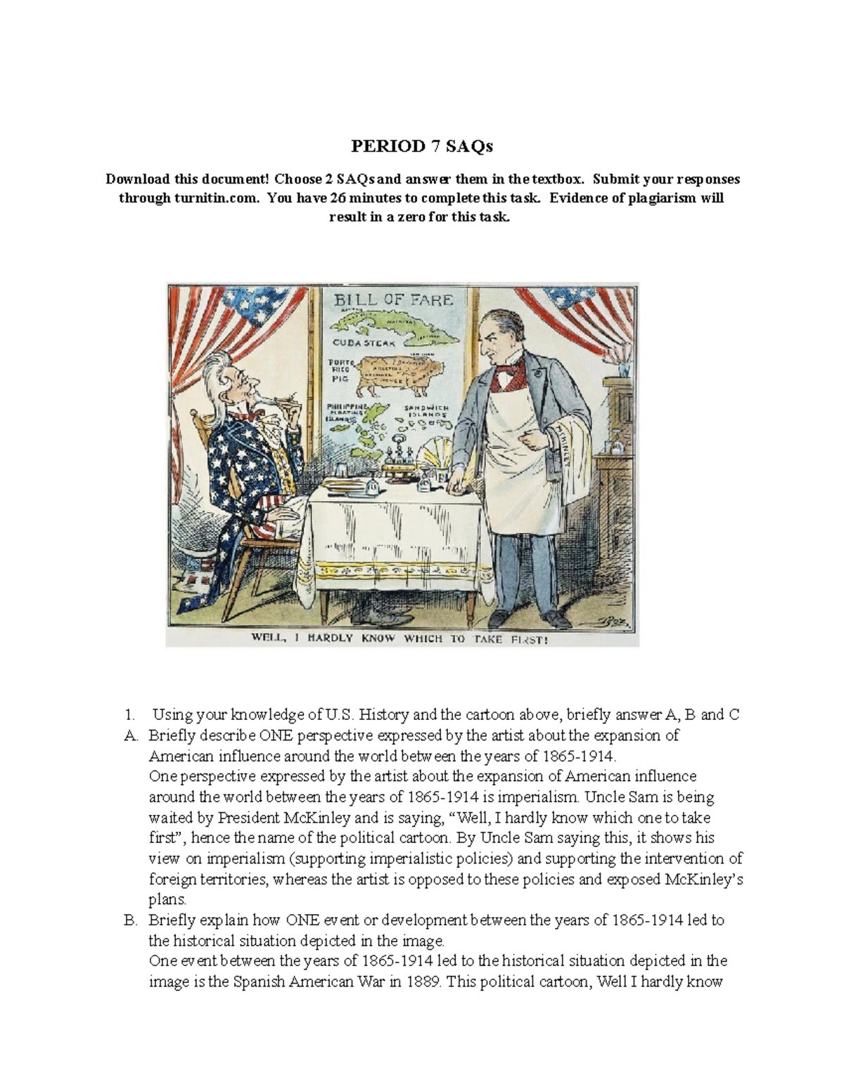 3 Period 7 SAQs - SAQ Test - PERIOD 7 SAQs Download this document ...