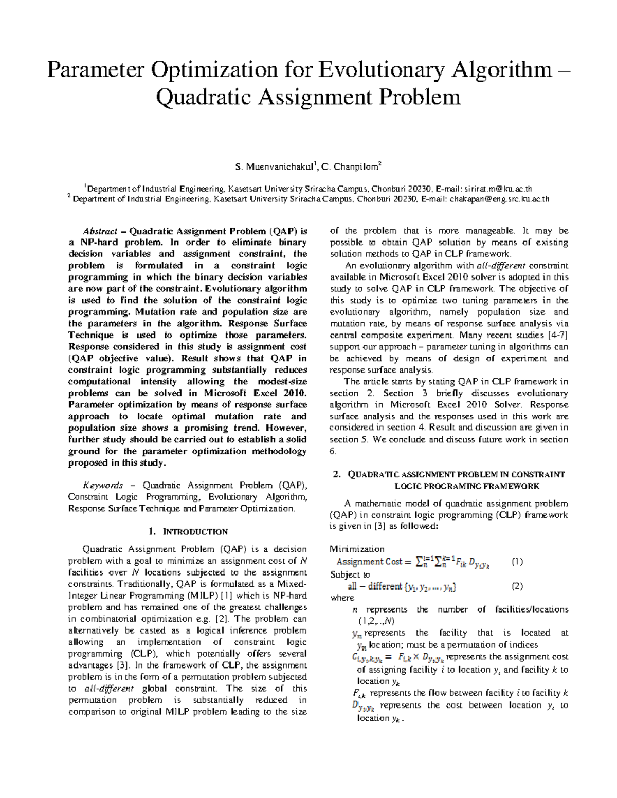 Nuejadmin,+Journal+manager,+17NUEJ Param-Opt-Evol-Algorithm-QAP-REV3 - Parameter Optimization ...
