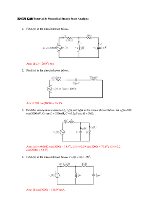 Sinusoidal response of RLC Circuit Electronic circuits I - Sinusoidal Response Of RC Circuit ...