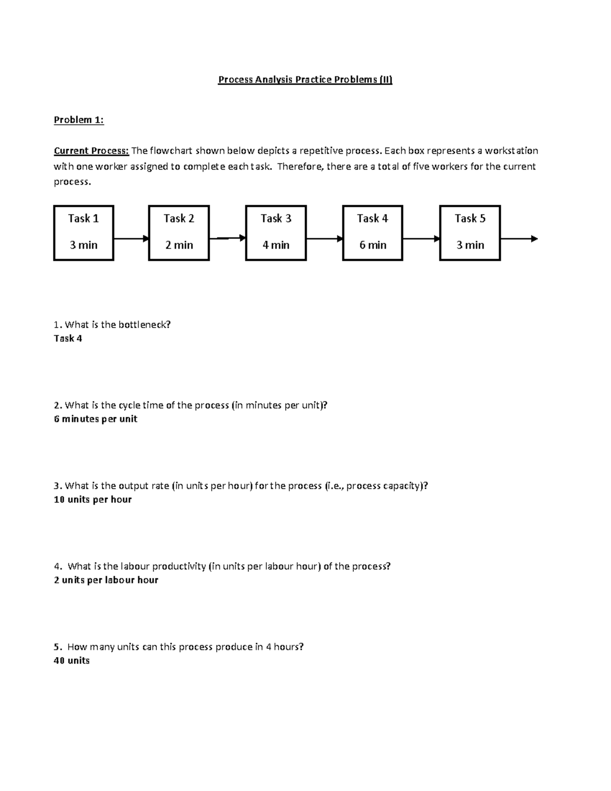 Sample/practice exam January 2019, questions and answers - Process ...