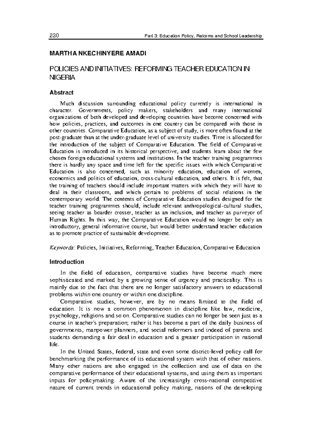 ED567084 - materials - 230 Part 3: Education Policy, Reforms and School ...