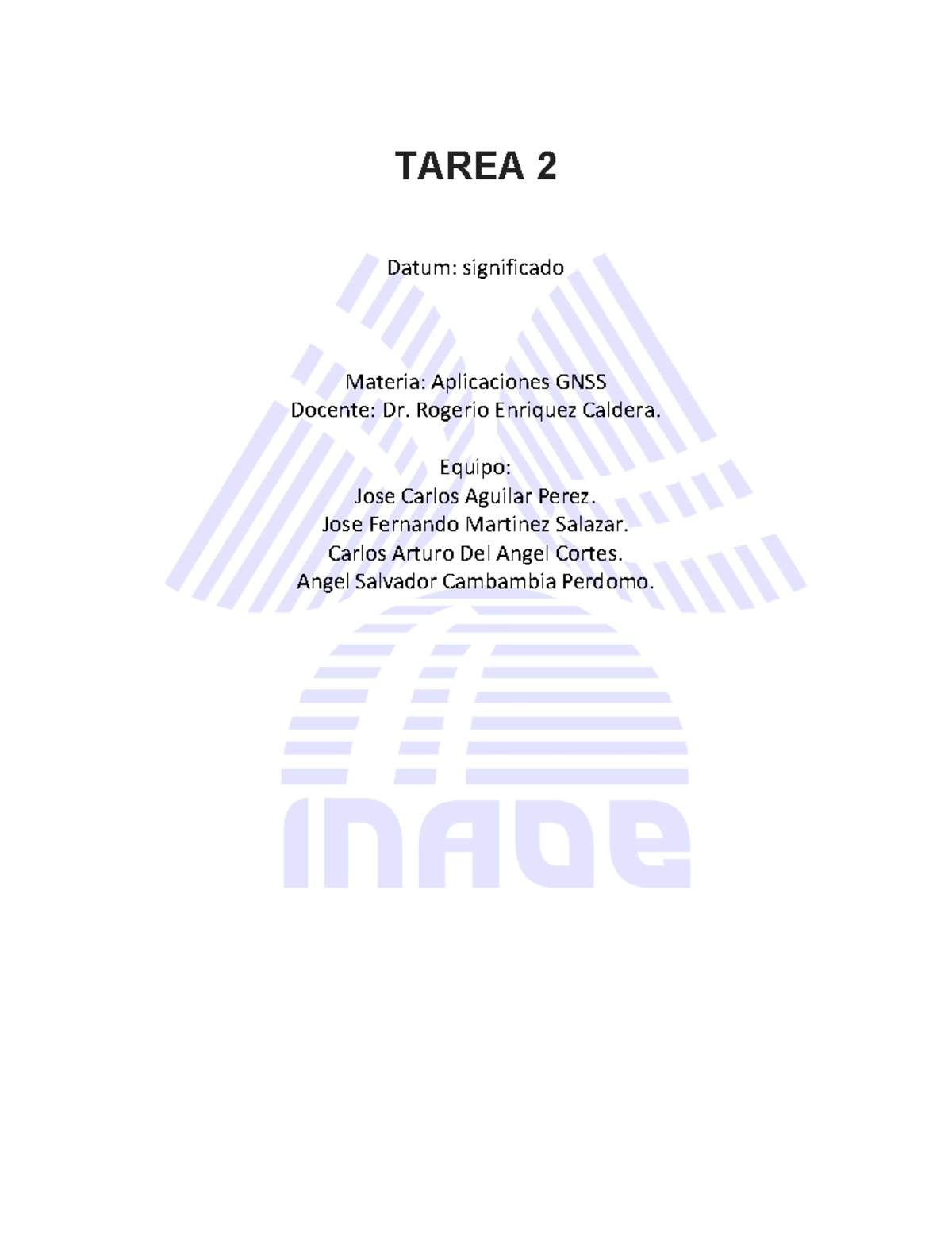 Datum - Nota: 9 - Warning: TT: undefined function: 32 TAREA 2 Datum: significado Materia: - Studocu