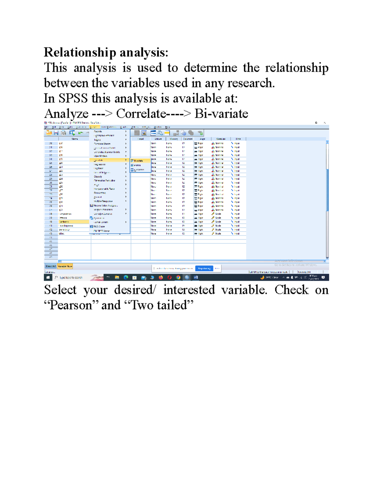 Lecture 4 - Relationship analysis: This analysis is used to determine ...