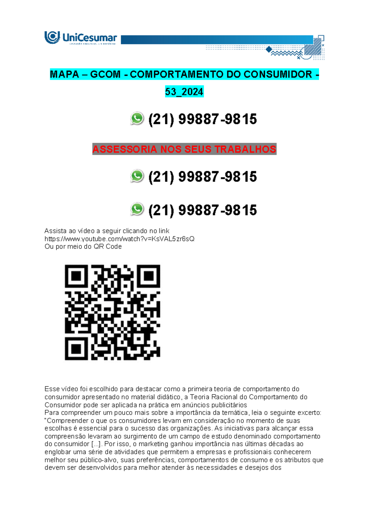 MAPA - GCOM - COMPORTAMENTO DO CONSUMIDOR - 53_2024 - MAPA – GCOM ...