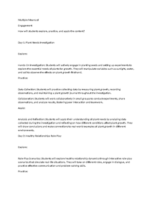 ESD-565 Clinical Field Experience C Lesson Plan Delivery - Clinical ...