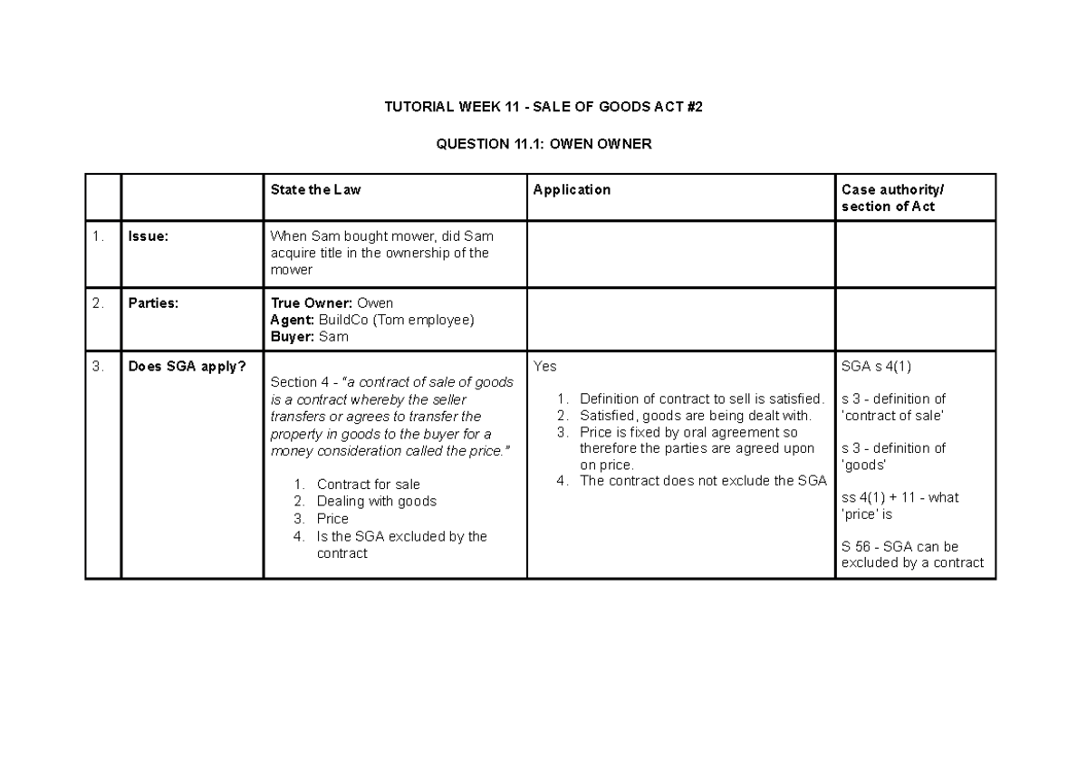 11T- LLB204 - Tutorial WEEK 11 - SOGA 2 MON F2F - TUTORIAL WEEK 11 ...