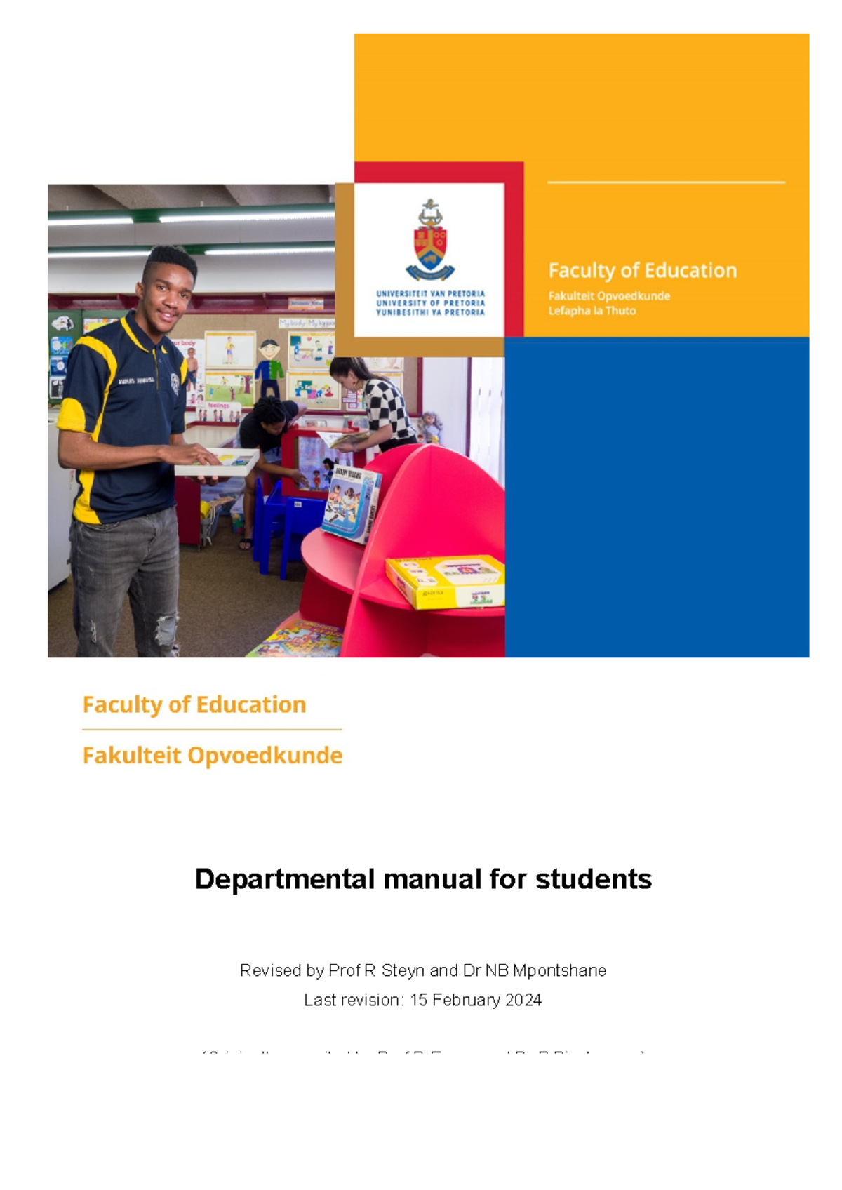 2024 HE Departmental Manual - Departmental manual for students Revised ...