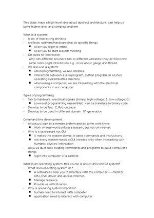 Comp206 f2023 assignment 5 - School of Computer Science, McGill University COMP-206 Introduction ...