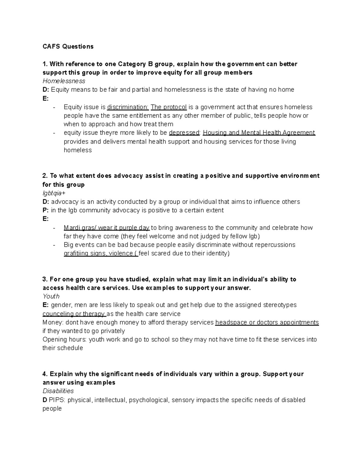 CAFS Questions - this is actually for cafs they didnt have it as a ...