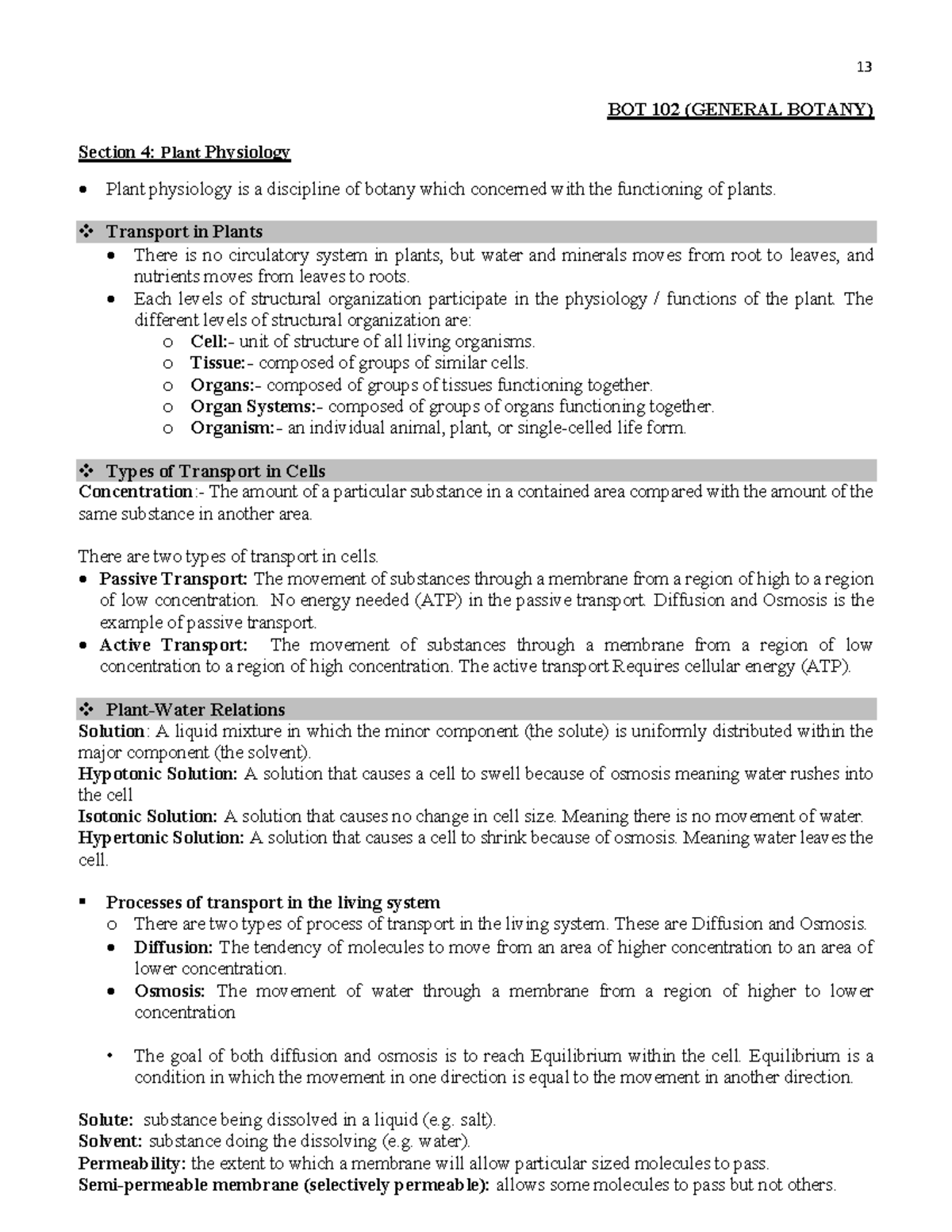 Bot 4 - Description of Kingdoms - BOT 102 (GENERAL BOTANY) Section 4 ...