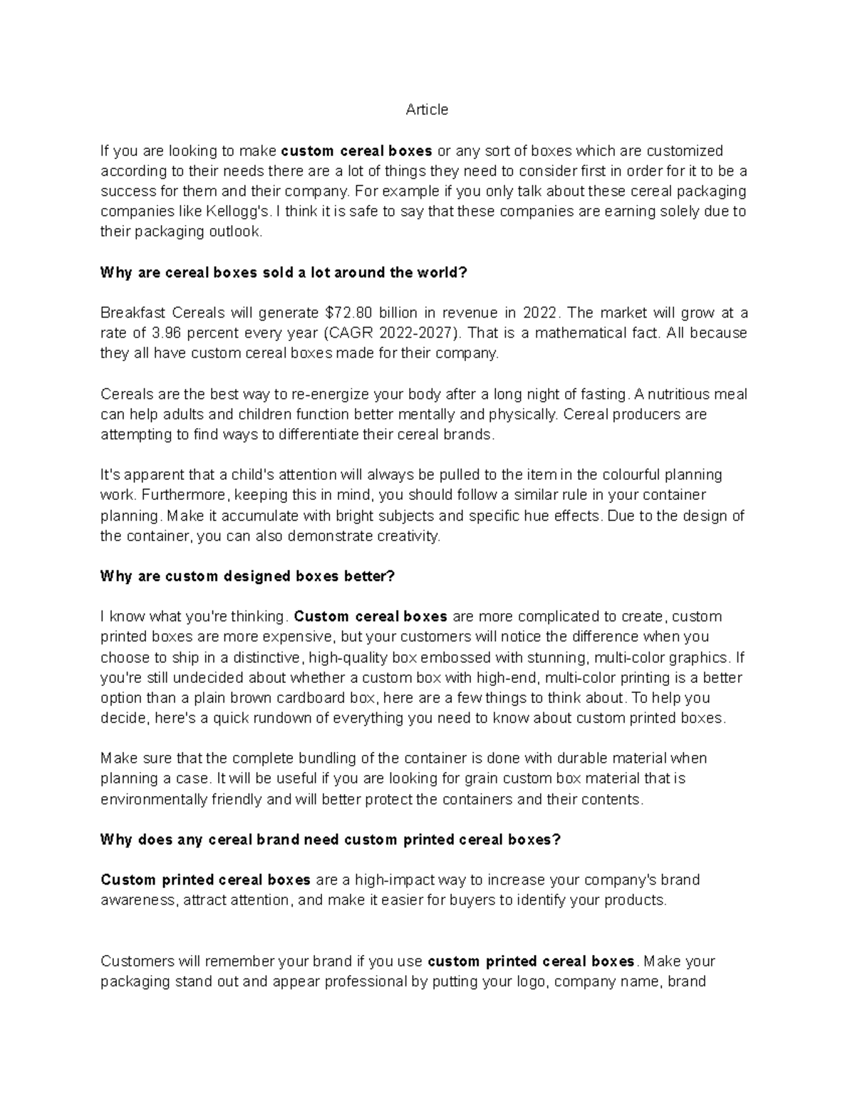 Article Writing on given key words - Article If you are looking to make ...