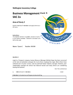 UNIT 4 final SAC Notes added - UNIT 4 { health and the Sustainable ...