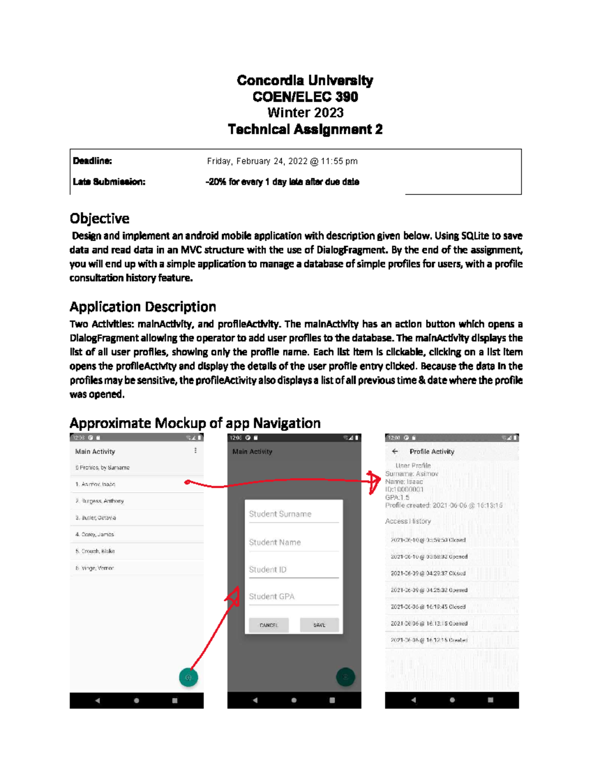 Technical Assignment 2 - 2023 Winter - ELEC 390 - Winter 2023 Friday, February 24, 2022 @ 11:55 ...