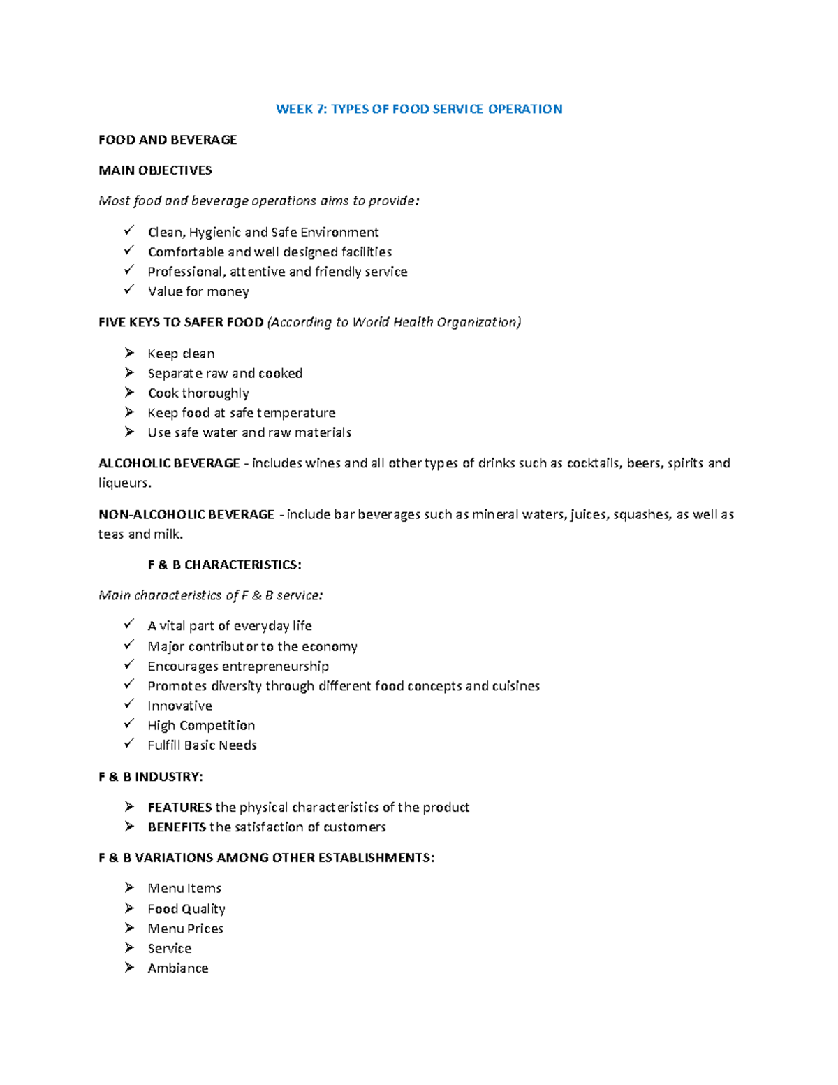SFBS211- Midterm Reviewer - WEEK 7: TYPES OF FOOD SERVICE OPERATION ...