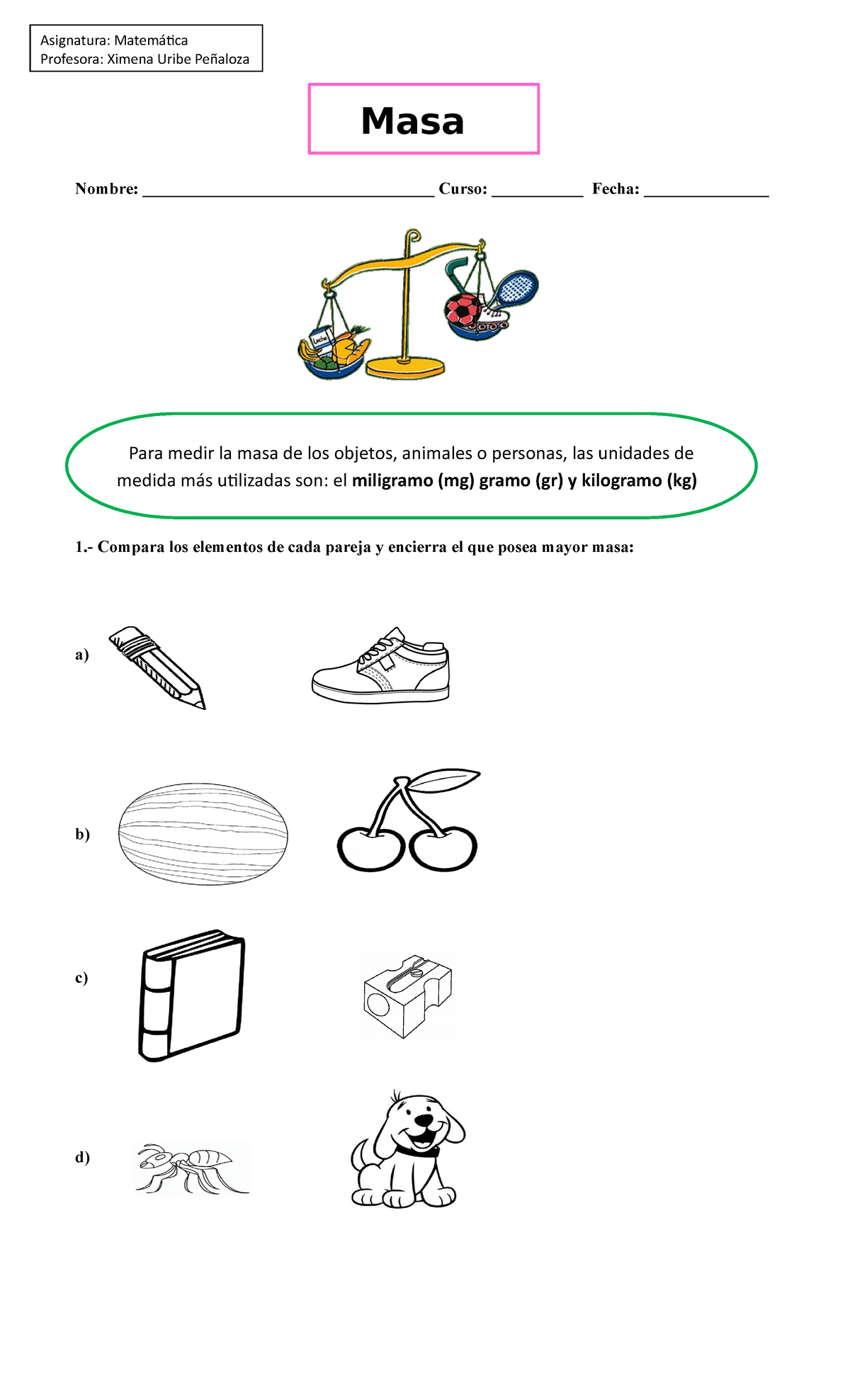 Guia masa 3 basico - MASA - Nombre ...