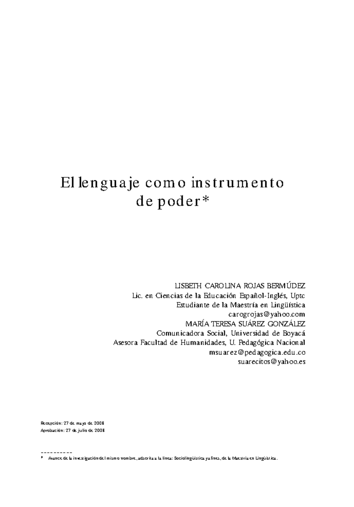 Dialnet-El Lenguaje Como Instrumento De Poder-3324331 - C L H 4 9 LISBETH CAROLINA ROJAS ...