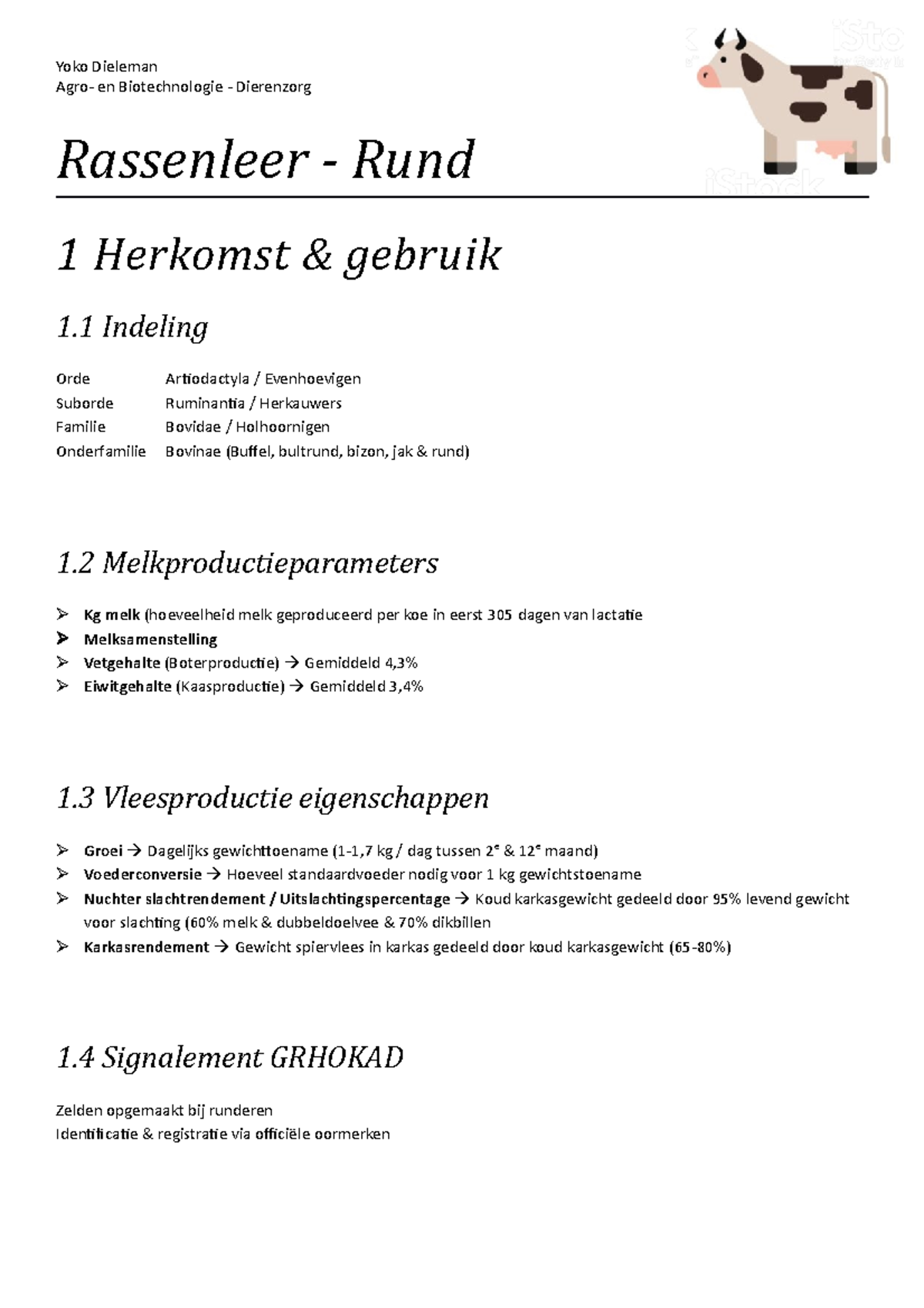 Rassenleer - Rund - Samenvatting over cursus & powerpoint - Yoko ...